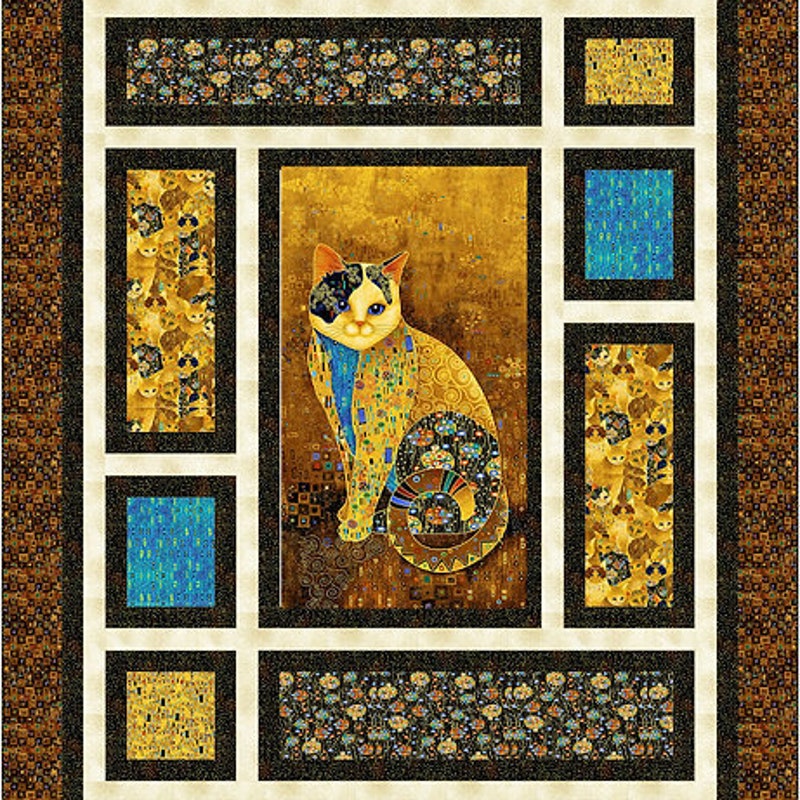 Cat Quilt Panel - Etsy