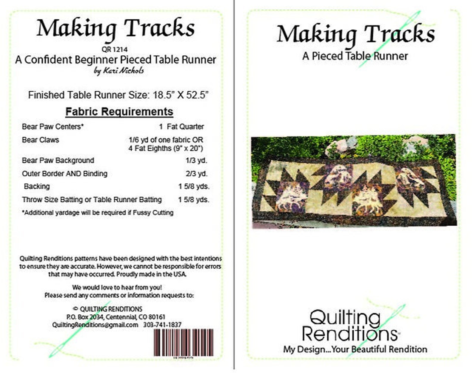 Quilt PATTERN Making Tracks Quilt Pattern by Quilting - Etsy