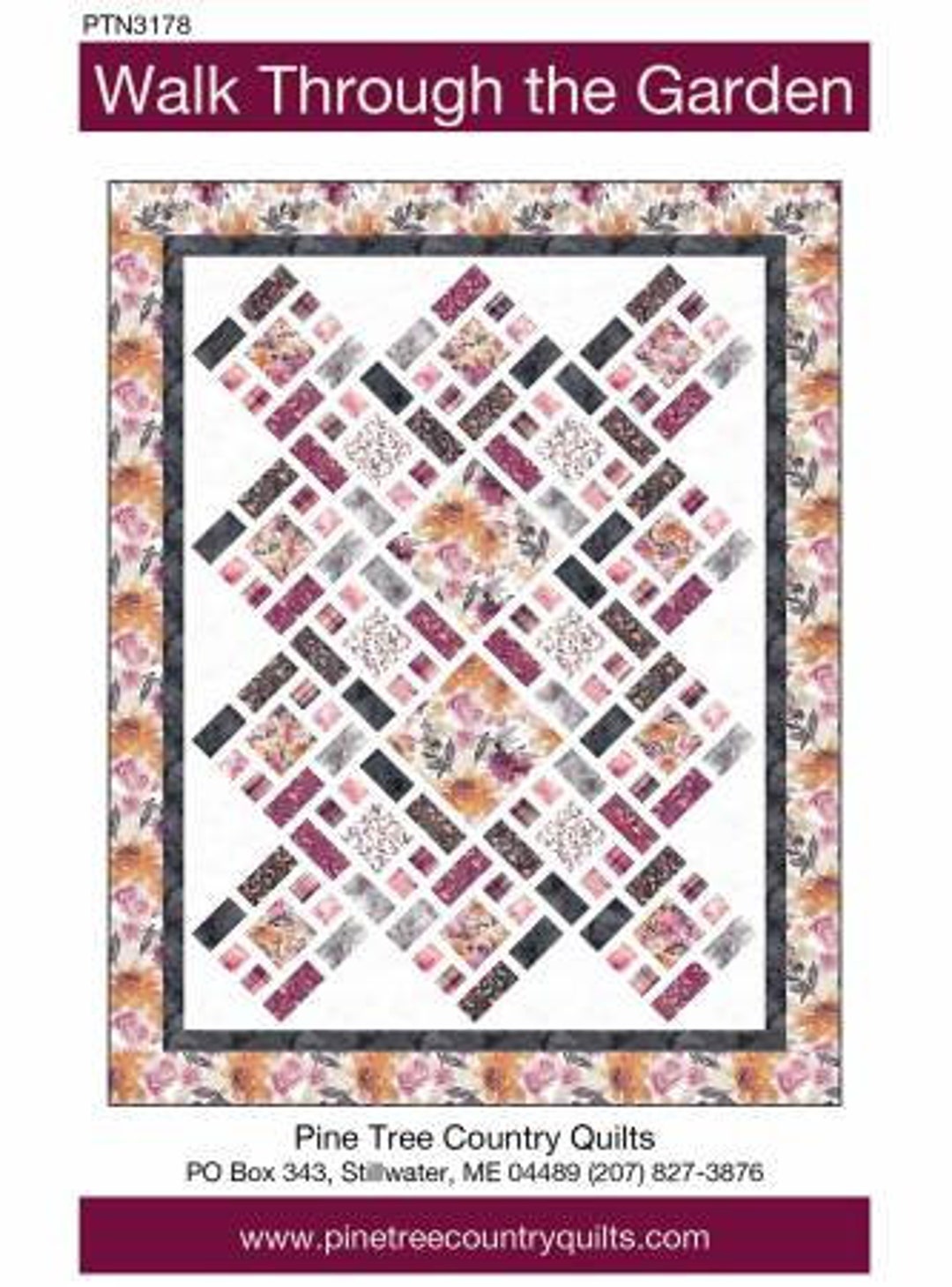 Quilt PATTERN - Walk Through the Garden Quilt Pattern by Pine Tree ...