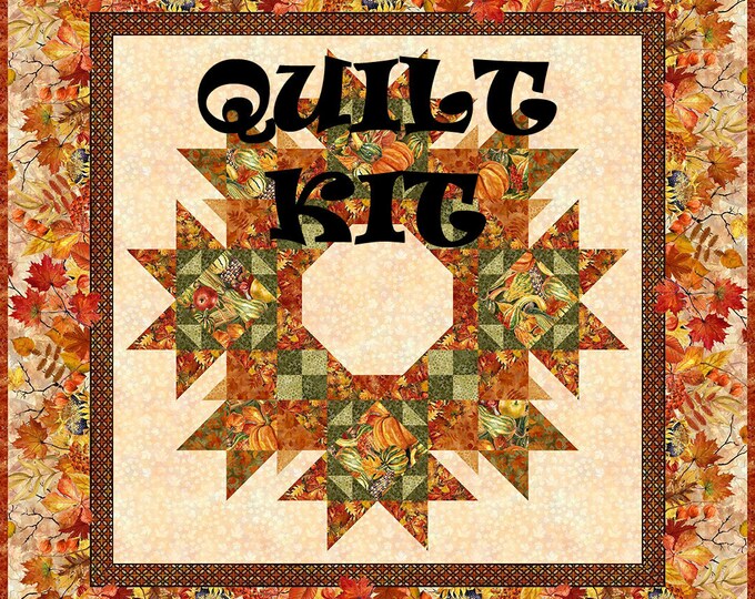Quilt Kit - Autumn Celebration Wreath Quilt Kit by in the Beginning ...