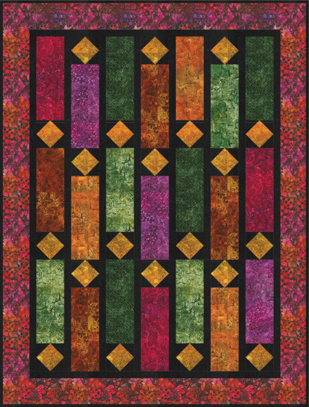 Quilt PATTERN - Punctuation - Wine Country Pattern by Kari Nichols for ...