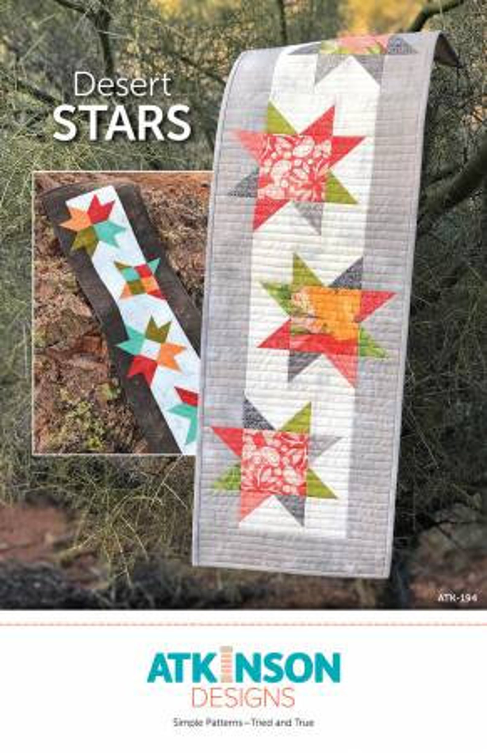 PATTERN - Desert Stars Table Runner Pattern by Atkinson Designs - 41" X ...