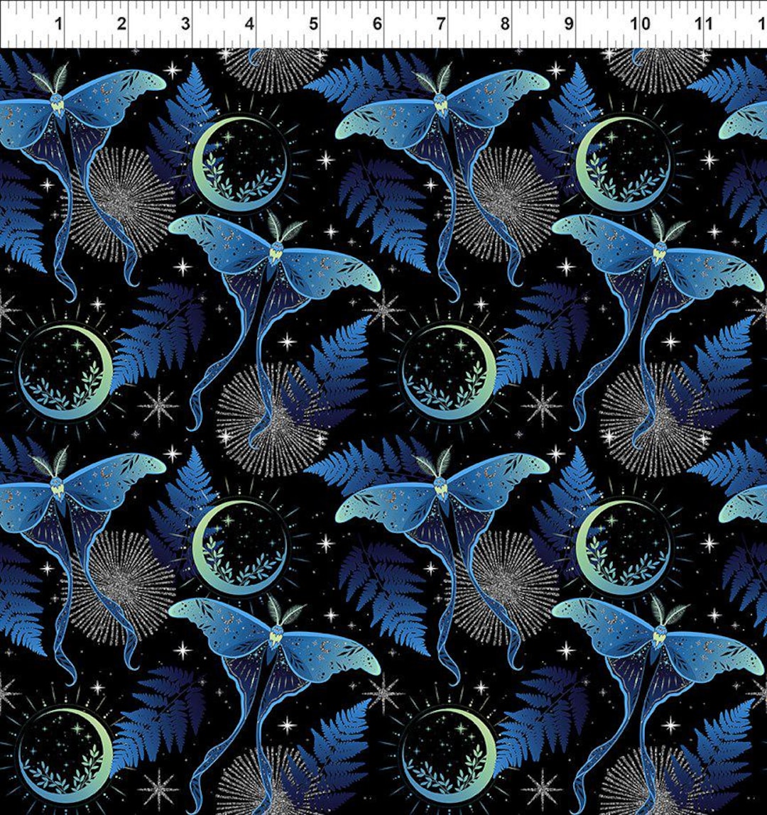 Lunar Moths (5LL 1M) With Silver Metallic From the La Luna Collection ...