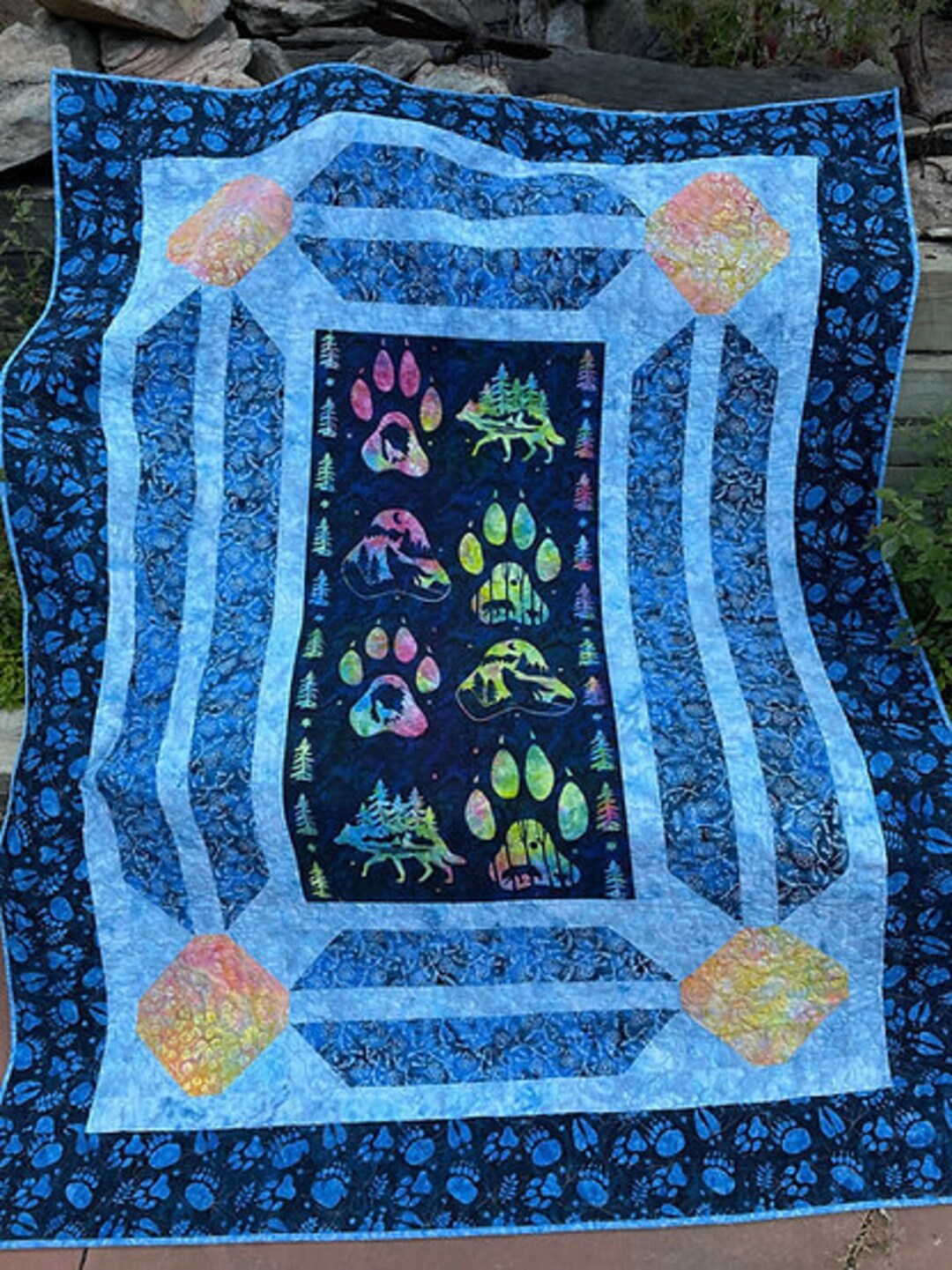 Quilt PATTERN - Sliders Pattern by Kari Nichols for Quilting Renditions ...