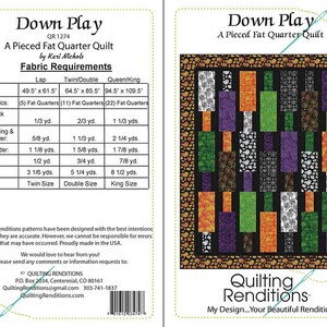 PDF QUILT PATTERN - Down Play Quilt Pattern by Kari Nichols for ...