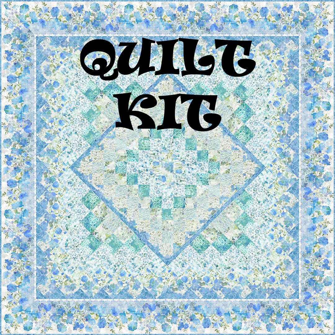 Quilt Kit - Blue Ethereal Trip Squared Quilt Kit by Jason Yenter for in ...