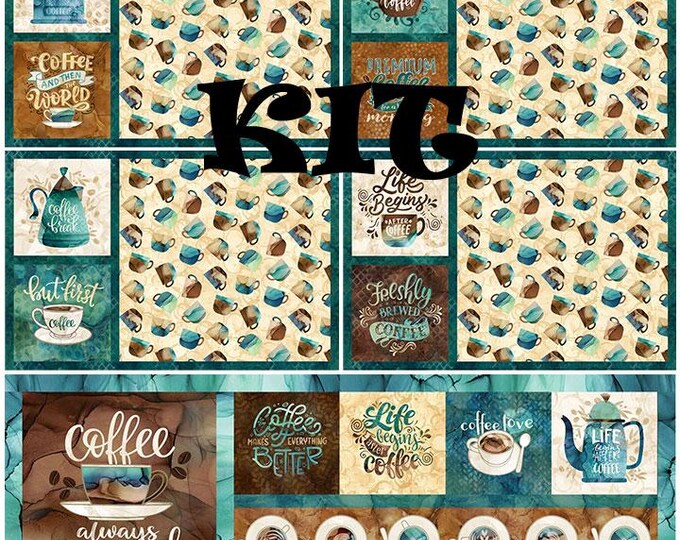 Quilt Kit - Coffee Time for the Table Kit - Northcott Fabric for Table ...