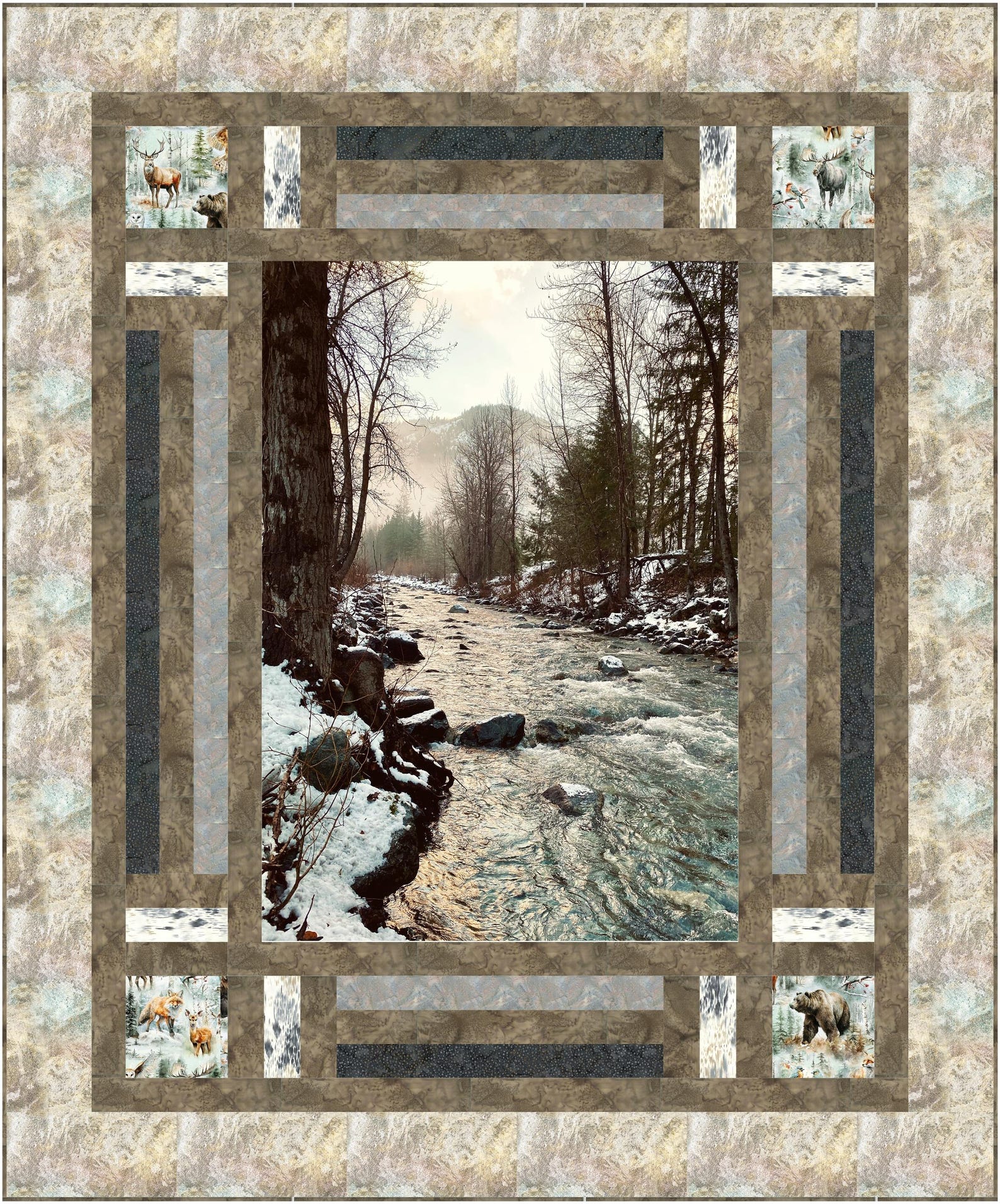 Quilt PATTERN - Cubbies Hoffman Sepia Quilt Pattern by Kari Nichols for ...