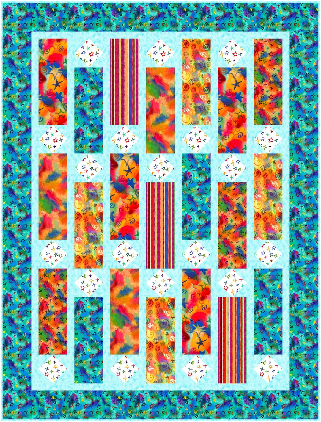 Quilt PATTERN - Punctuation Delightful Dreams Pattern by Kari Nichols ...