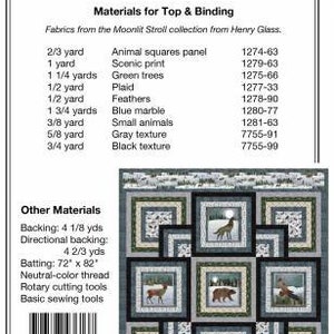 Quilt PATTERN - Step Into Moonlight - A Pieced Panel Quilt Pattern by ...