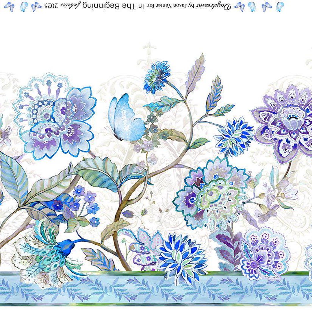 Periwinkle Border Stripe From the Daydreams Collection (2DD 2) by Jason ...