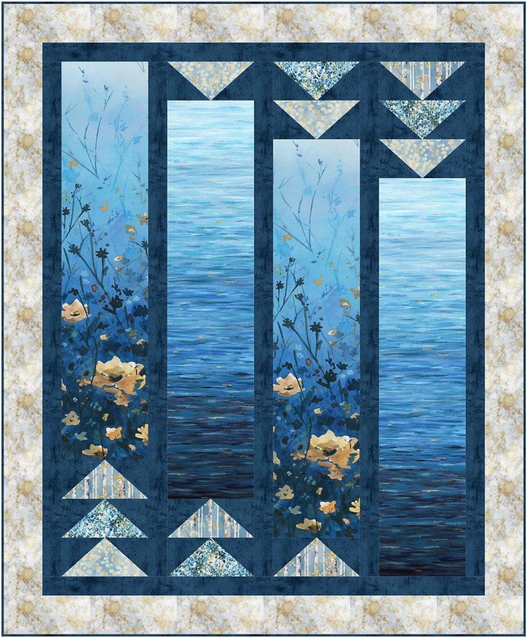 PDF QUILT PATTERN - Ingots - Studioe Behind Blue Eyes Quilt Pattern by ...