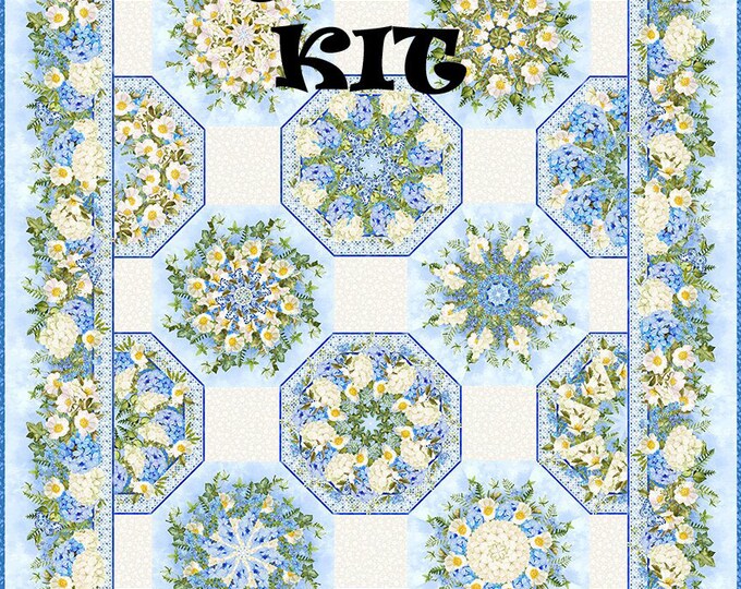 Quilt Kit Periwinkle Spring Kaleidoscope Quilt Kit By Jason Yenter For In The Beginning Fabric