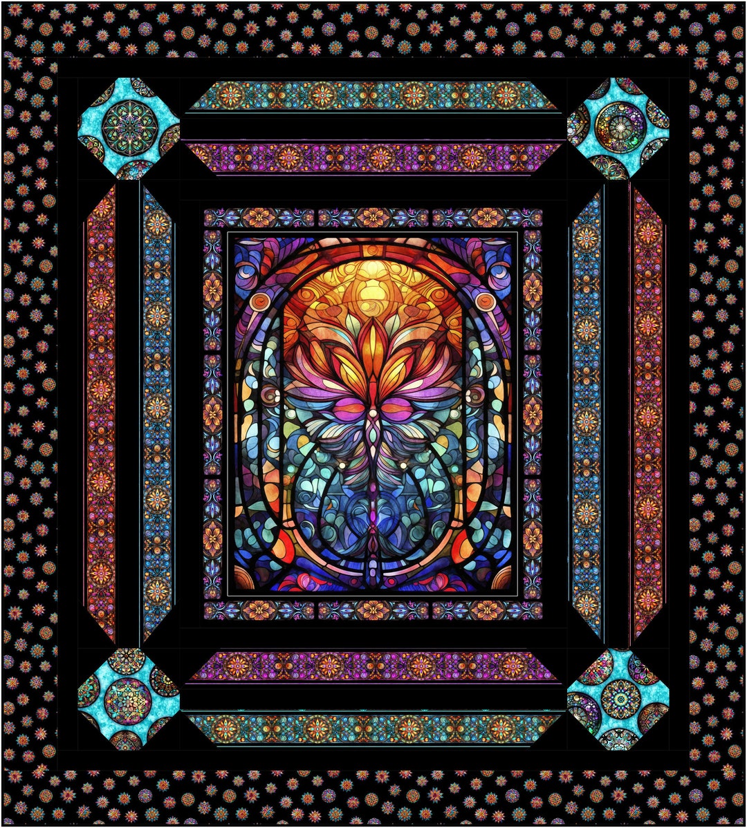 Quilt PATTERN - Sliders QT Radiant Reflections Pattern by Kari Nichols ...