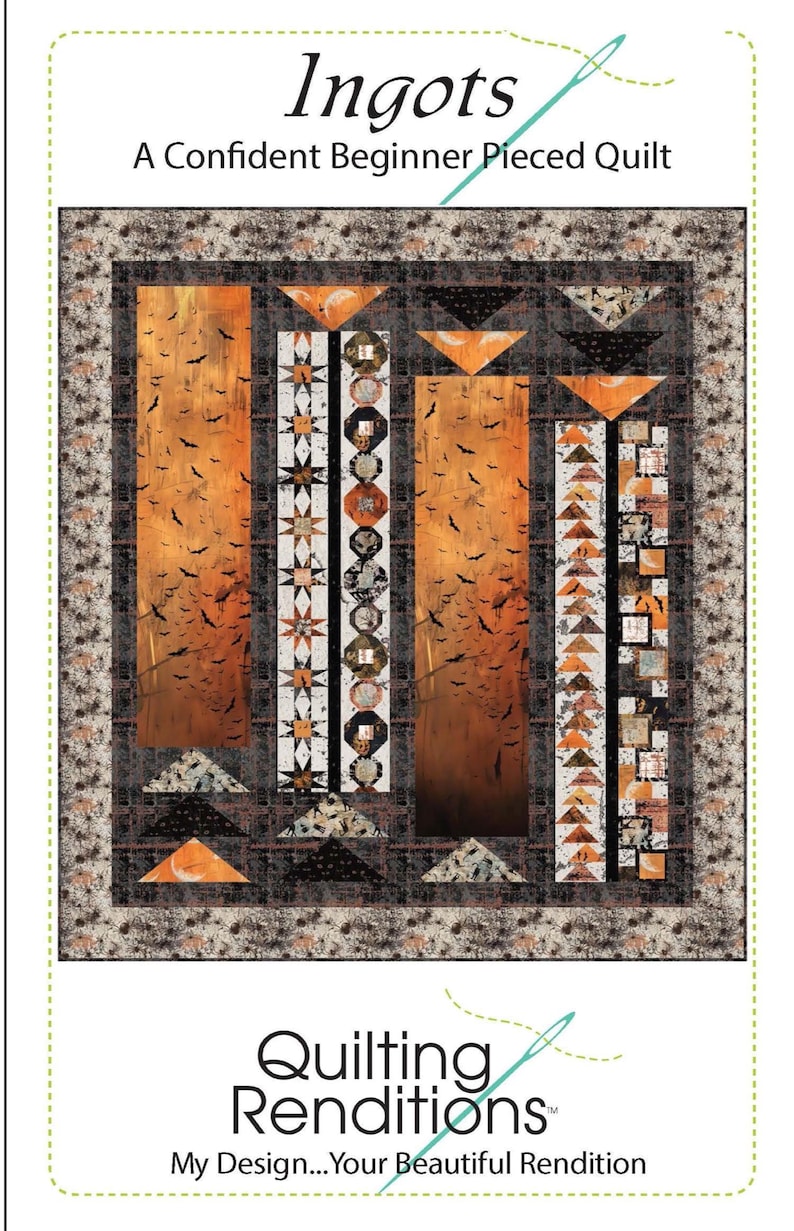 PDF QUILT PATTERN - Ingots - Studio E Scary Spicy Quilt Pattern by Kari ...