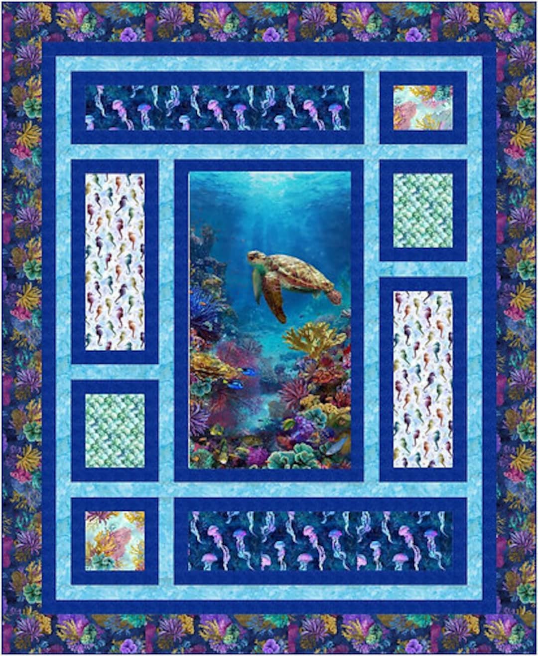PDF QUILT PATTERN - Picture That - Hoffman Tides Quilt Pattern by Kari ...