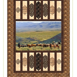 PDF QUILT PATTERN - Mandapa - Hoffman on the Range Quilt Pattern by ...