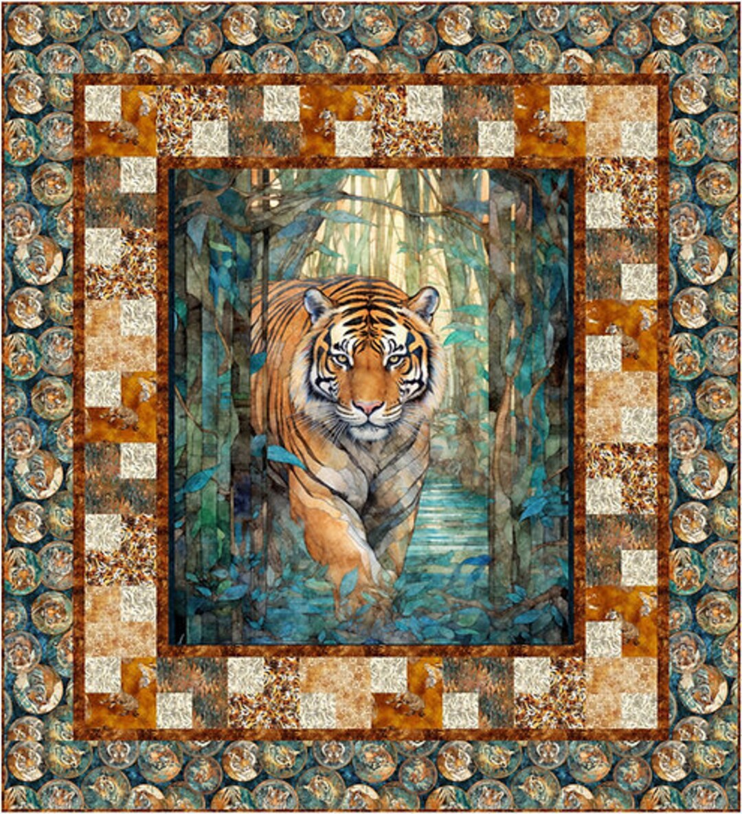 Quilt PATTERN - A-maze-ing Eye of the Tiger Quilt Pattern by Quilting ...