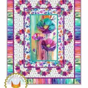 Quilt PATTERN - Full Bloom Quilt Pattern by Quilt Fox Design - 68" X 86 ...