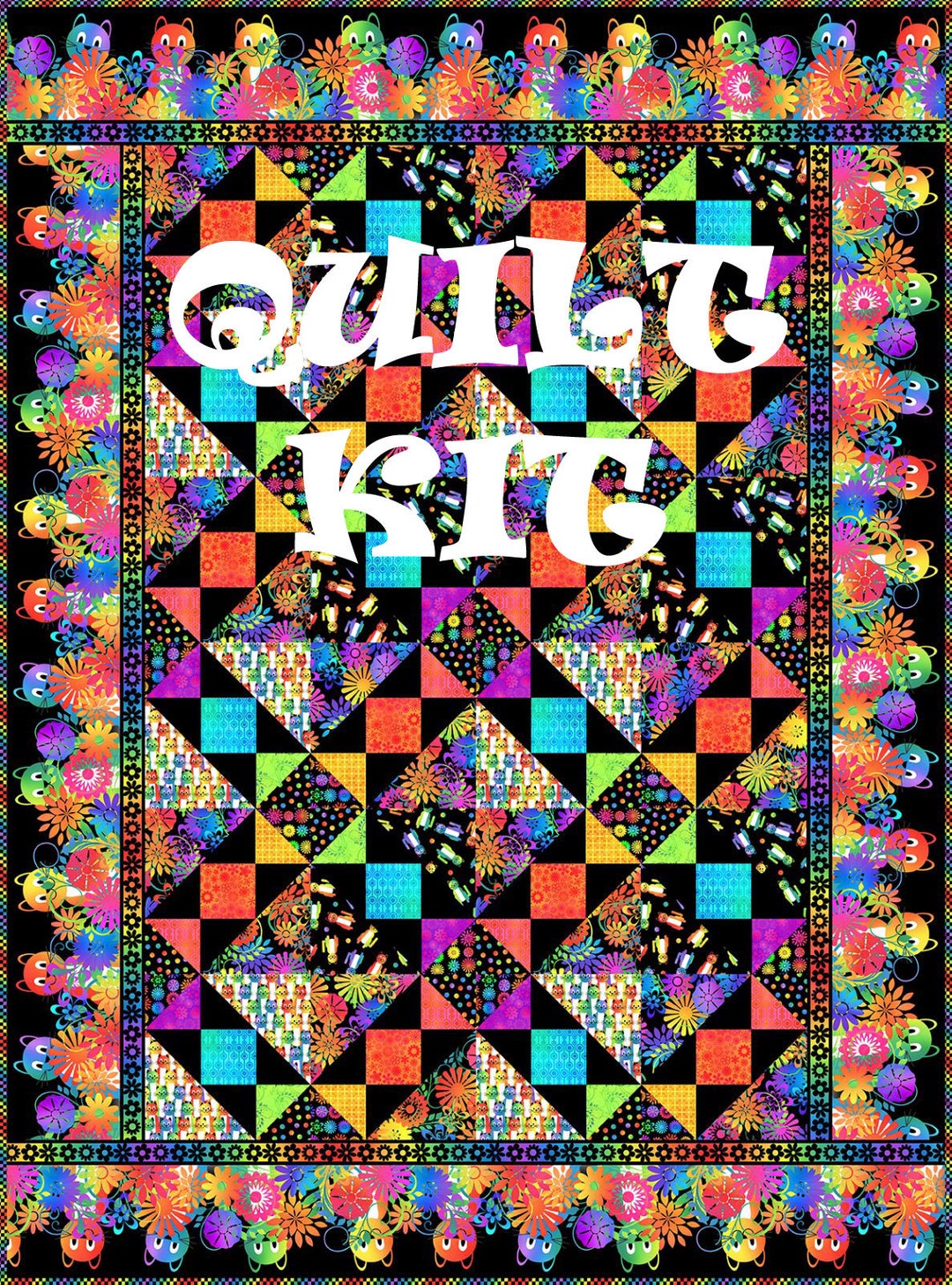 Quilt Kit Pawsitivity Quilt Kit by Jason Yenter for in the Beginning ...