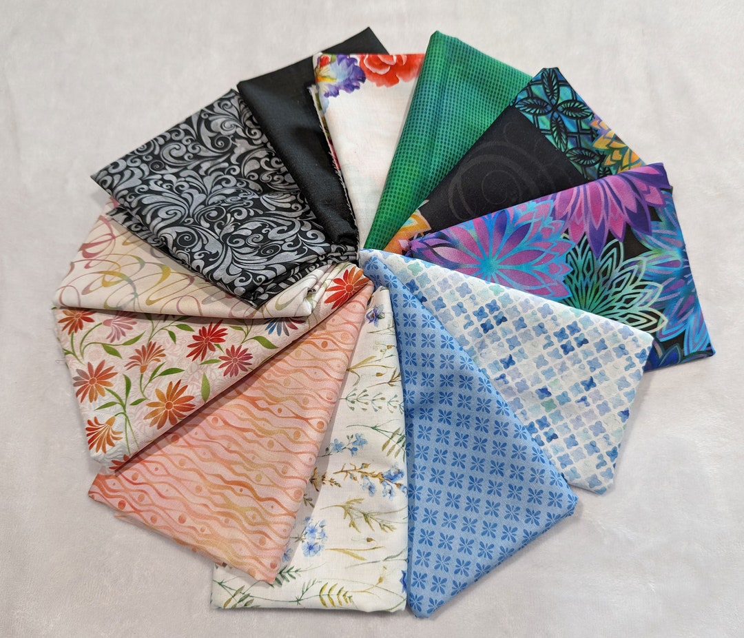 End-of-bolt - Miscellaneous in the Beginning Fabric Bundle - 1+ Pound ...