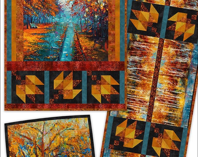 Quilt PATTERN - A Year of Art - Autumn Pattern by in the Beginning ...
