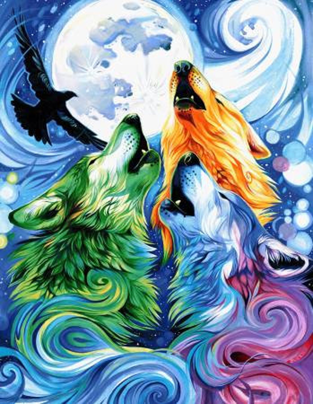 Spirit of the Wolf Panel by Studioe 36 X LOF - Etsy