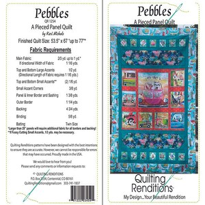 Quilt PATTERN - Pebbles - A Pieced Panel Quilt Pattern by Kari Nichols ...