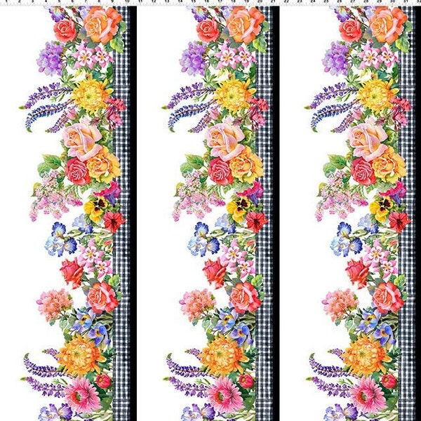 Border Print Fabric - Etsy