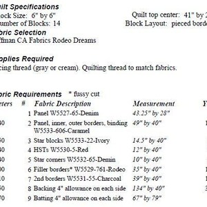 Quilt PATTERN - Watching the Rodeo Pattern by Castilleja Cotton - 58" X ...