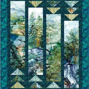 PDF QUILT PATTERN - Ingots - Northcott Cedarcrest Falls Quilt Pattern ...