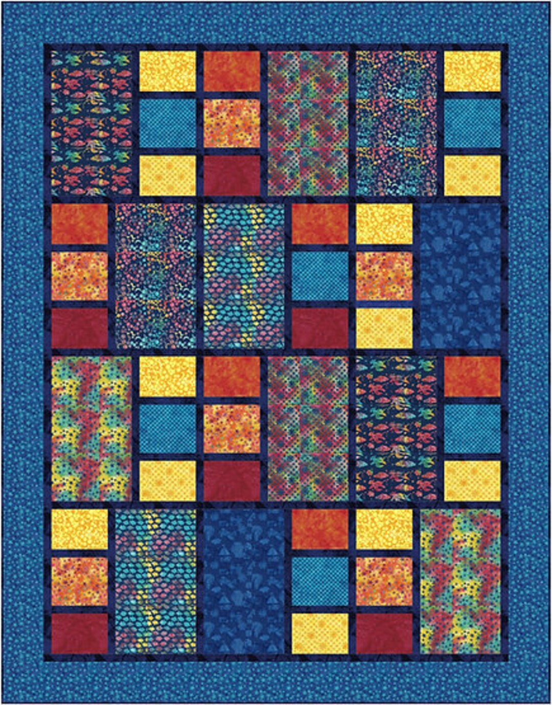 PDF QUILT PATTERN Divisions Batik Playtime Quilt Pattern - Etsy