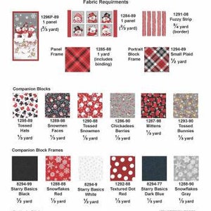 Quilt PATTERN - Snow Friends - A Pieced Panel Quilt Pattern by Quilter ...