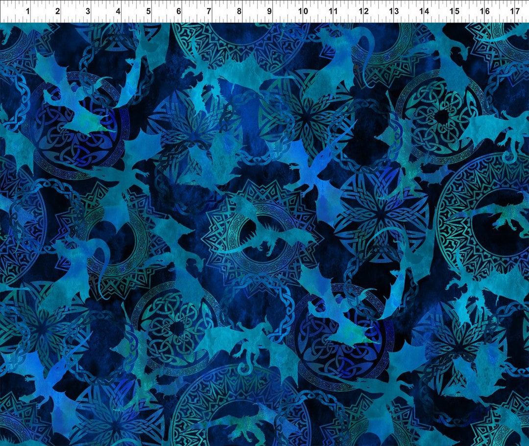 Blue Flying Dragon Shields - Flying Dragons - by Jason Yenter for in ...