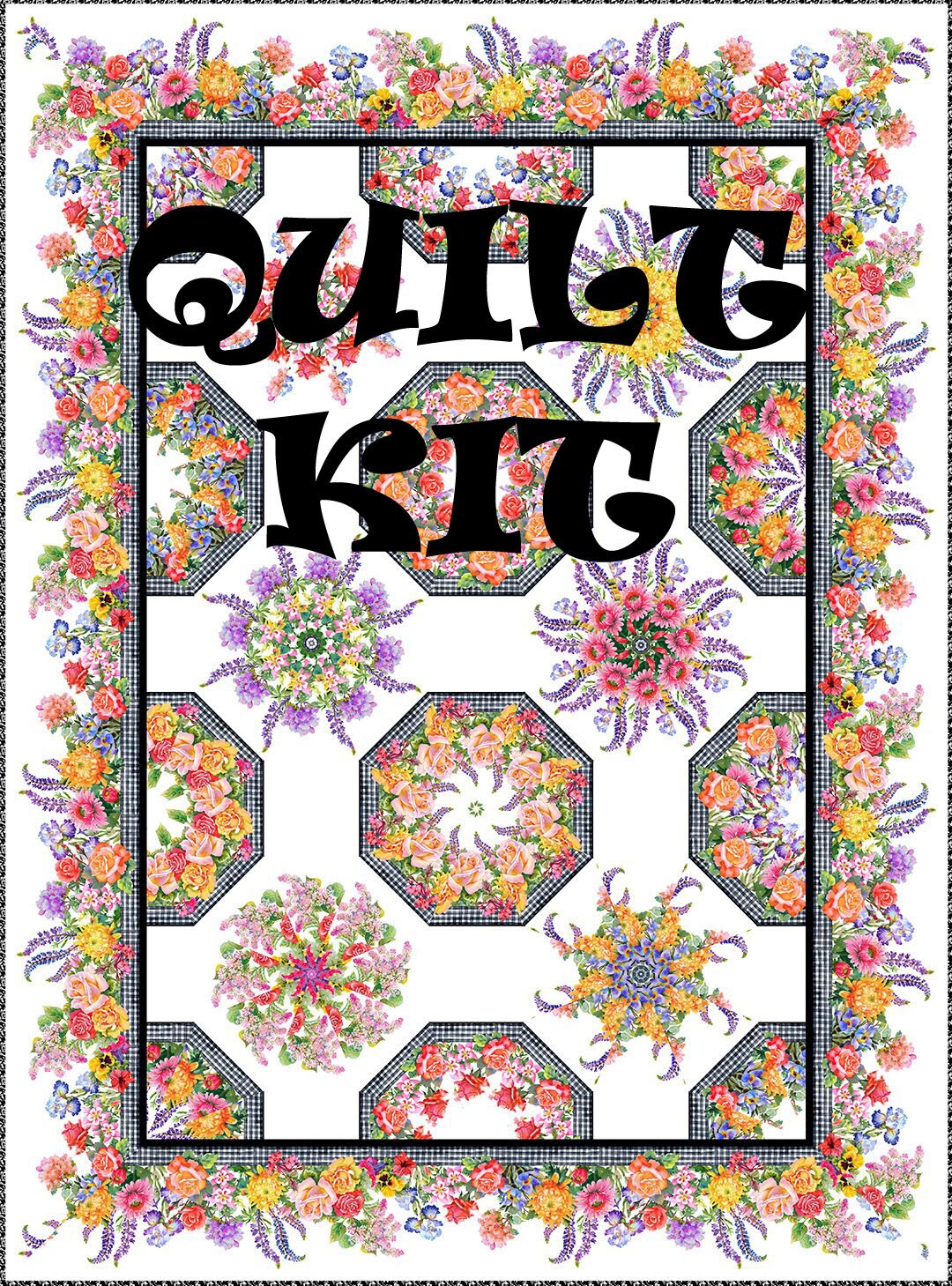 Quilt Kit Decoupage Kaleidoscope Quilt Kit by Jason Yenter for in the ...