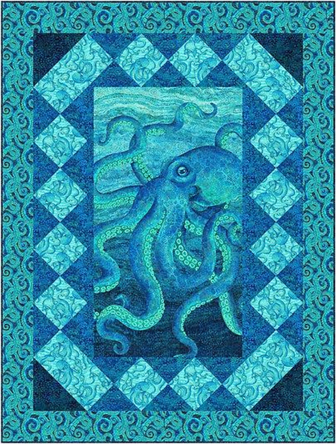 Quilt PATTERN - Bangle Northcott Enigma Pattern by Kari Nichols for ...