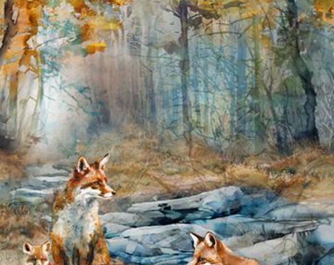 Fox Den Panel by Northcott - 28" X 43" - Etsy
