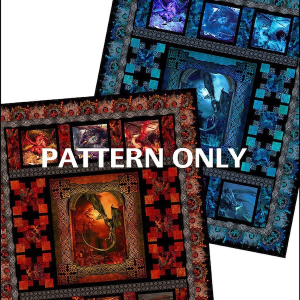 Dungeons and Dragons Quilt Pattern - Etsy