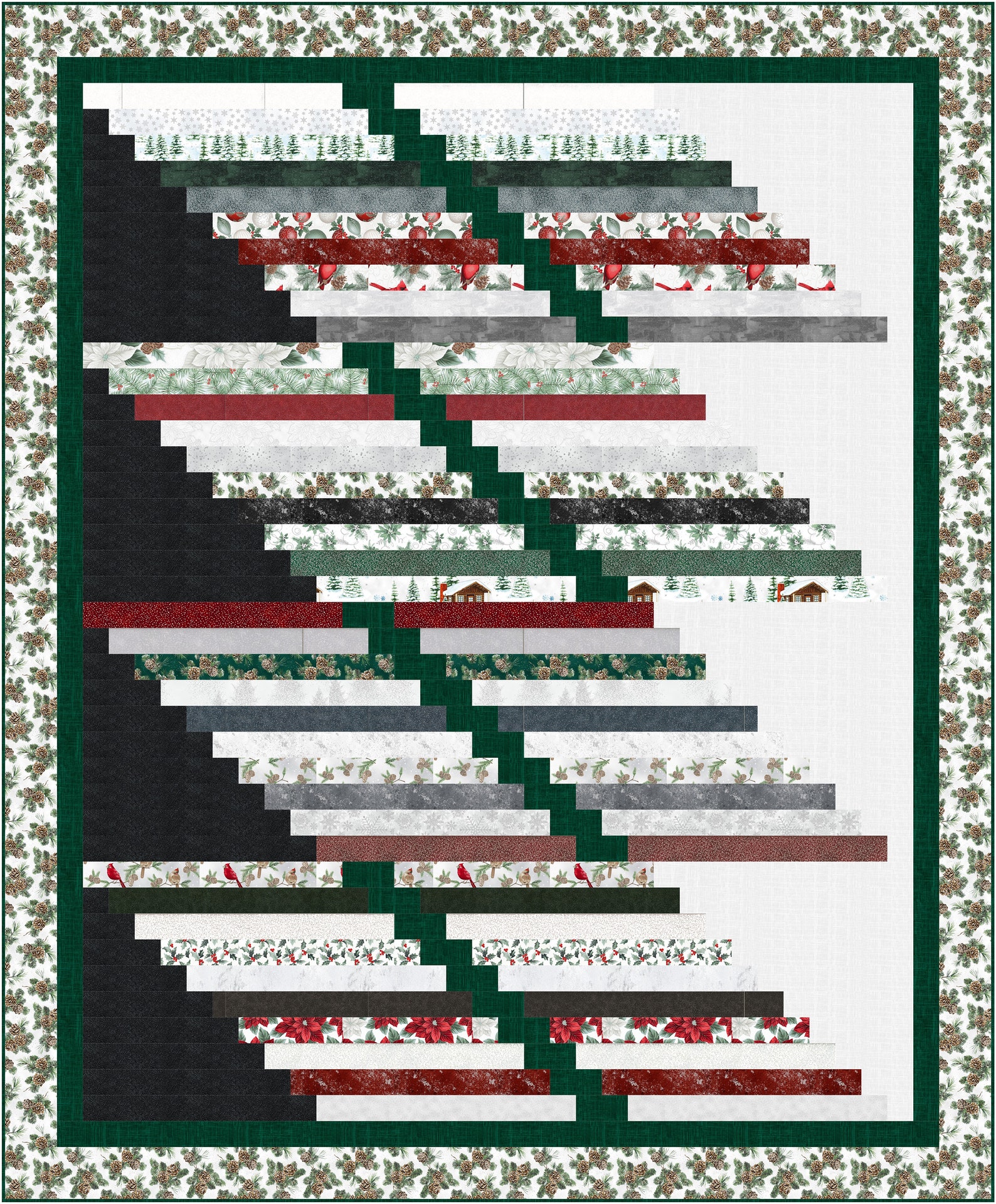 PDF QUILT PATTERN - Ascension - Hoffman Jingle Pops Quilt Pattern by ...