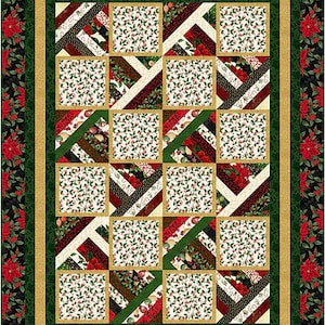PDF QUILT PATTERN - Sticks and Stones - Hoffman Jingle Pop Quilt ...