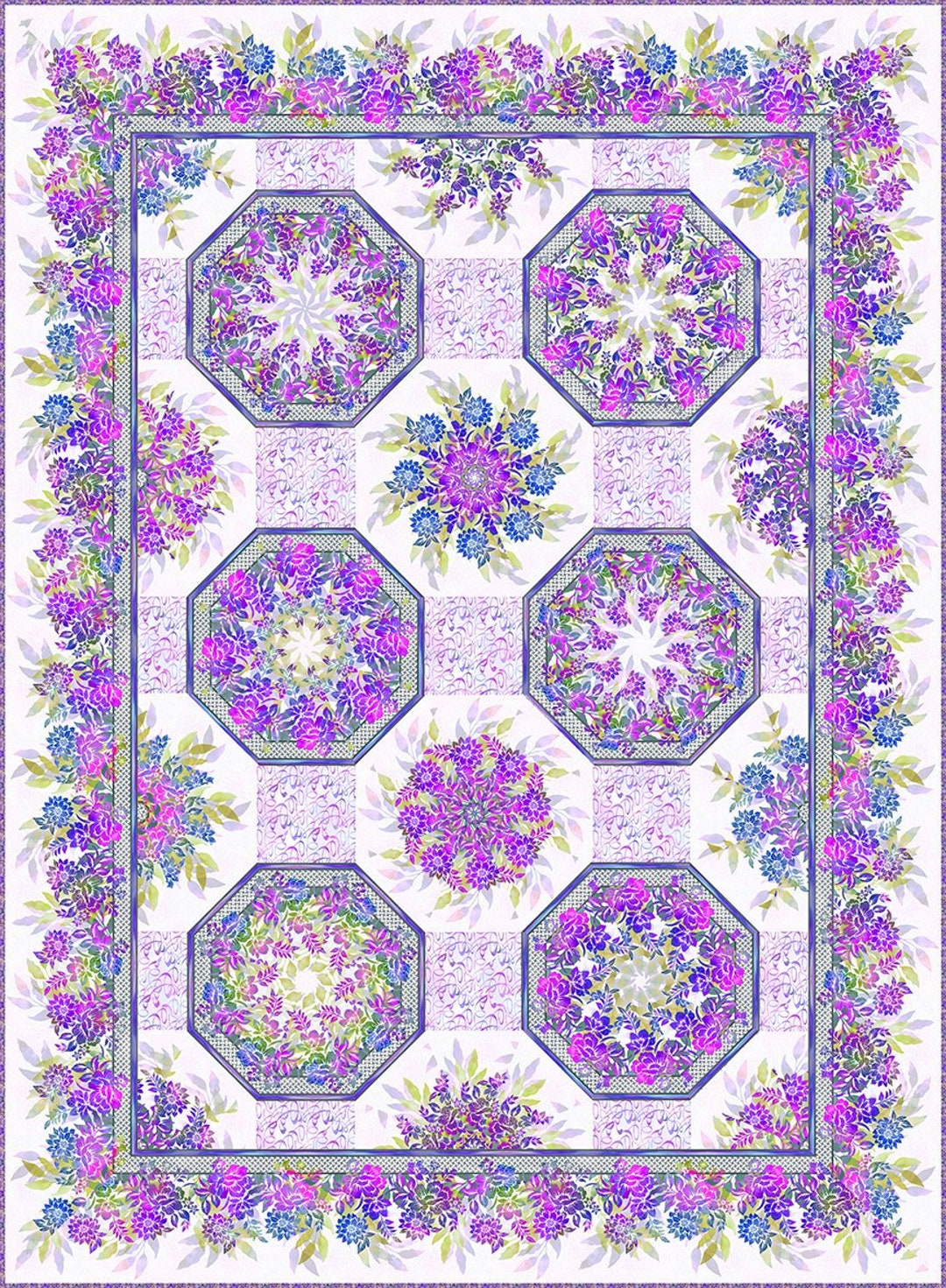 Quilt PATTERN - Garden of Dreams II Kaleidoscope Quilt Pattern by in ...