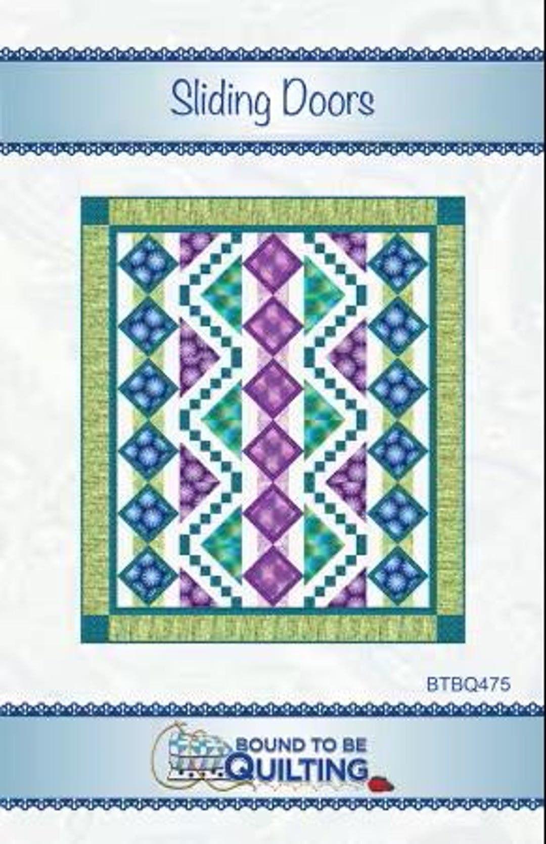 Quilt PATTERN - Sliding Doors PATTERN by Bound to Be Quilting - 73" X ...