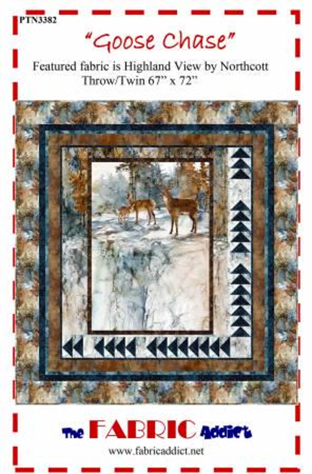 Quilt PATTERN - Goose Chase Pattern by the Fabric Addict - 67" X 72" - Etsy