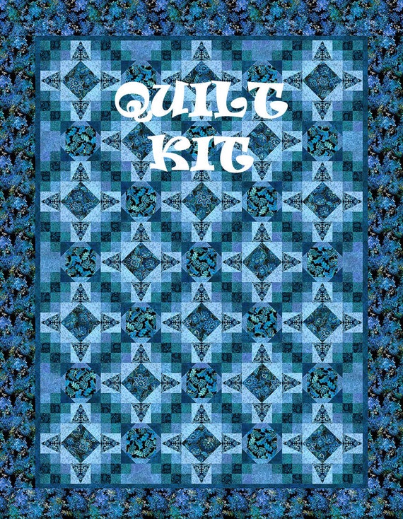 Quilt Kit Resplendent Blue Quilt Kit by in the Beginning - Etsy