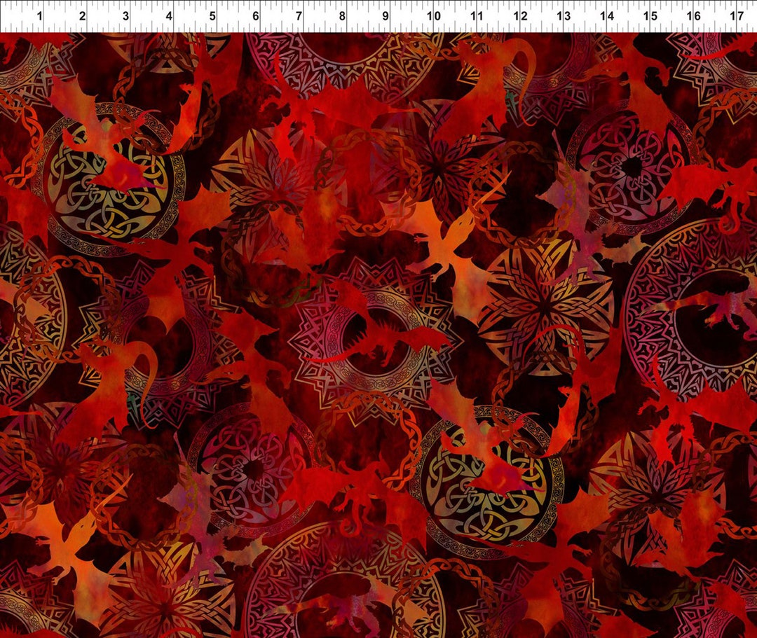 Red Flying Dragon Shields - Flying Dragons - by Jason Yenter for in the ...