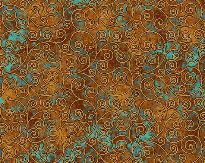 Rust Scrolls From the Crow-mazing Collection (3442-35) by Jan Mott for ...