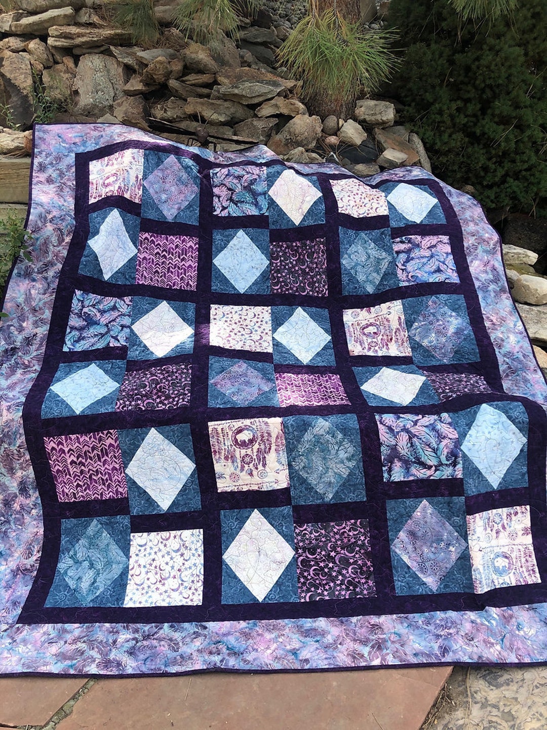 PDF QUILT PATTERN - Gems - Catching Dreams Quilt Pattern by Kari ...
