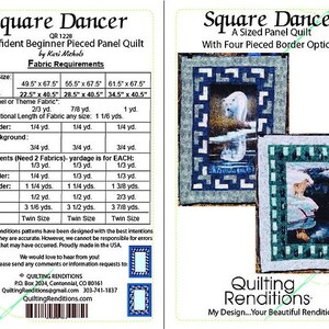Quilt PATTERN - Square Dancer Pattern by Kari Nichols for Quilting ...