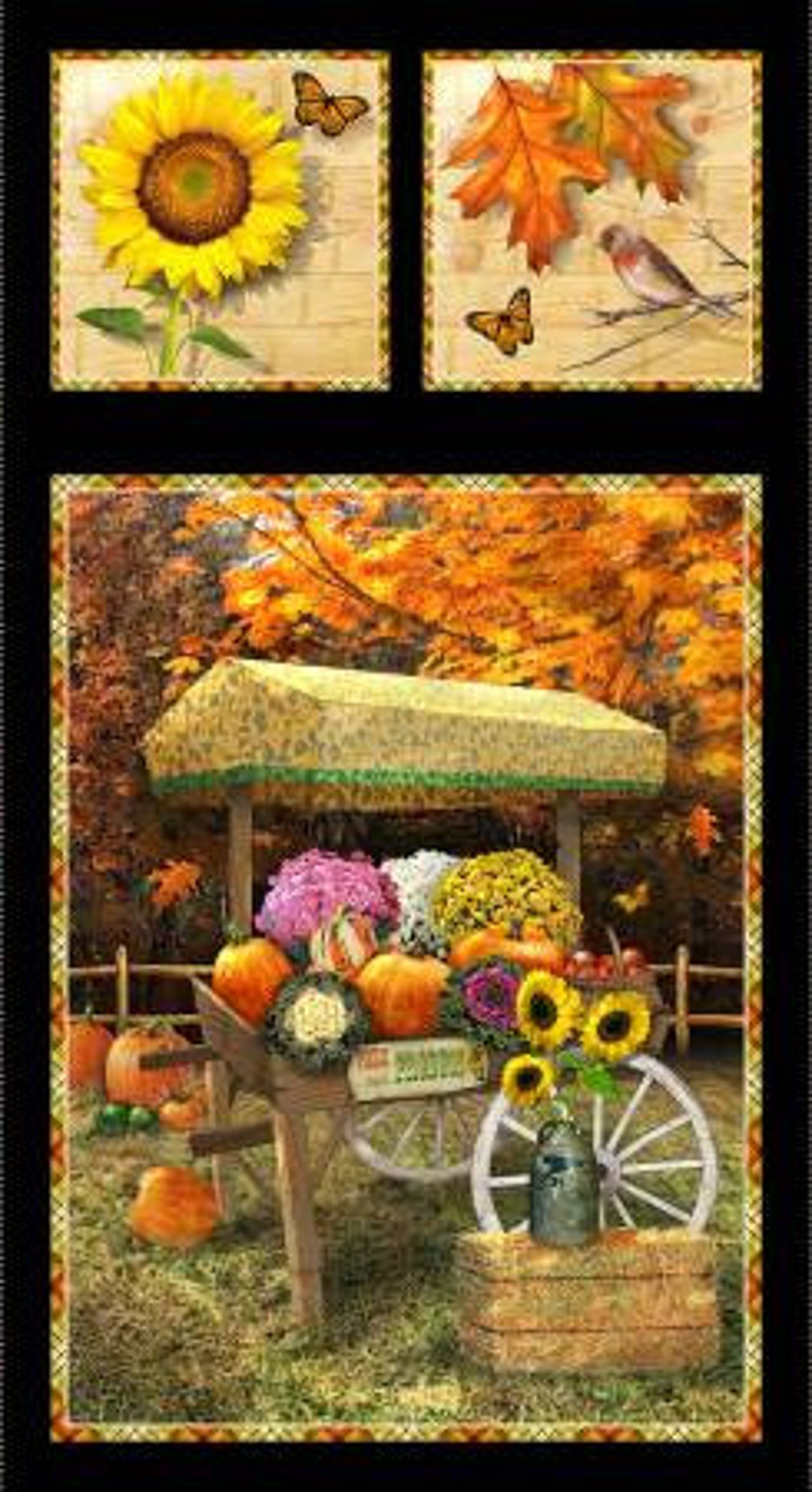 Autumn Splendor Panel by Robert Giordano for Henry Glass - 24" X LOF - Etsy