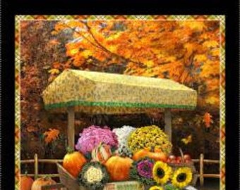 Autumn Splendor Tossed Leaves in Black by Robert Giordano for - Etsy